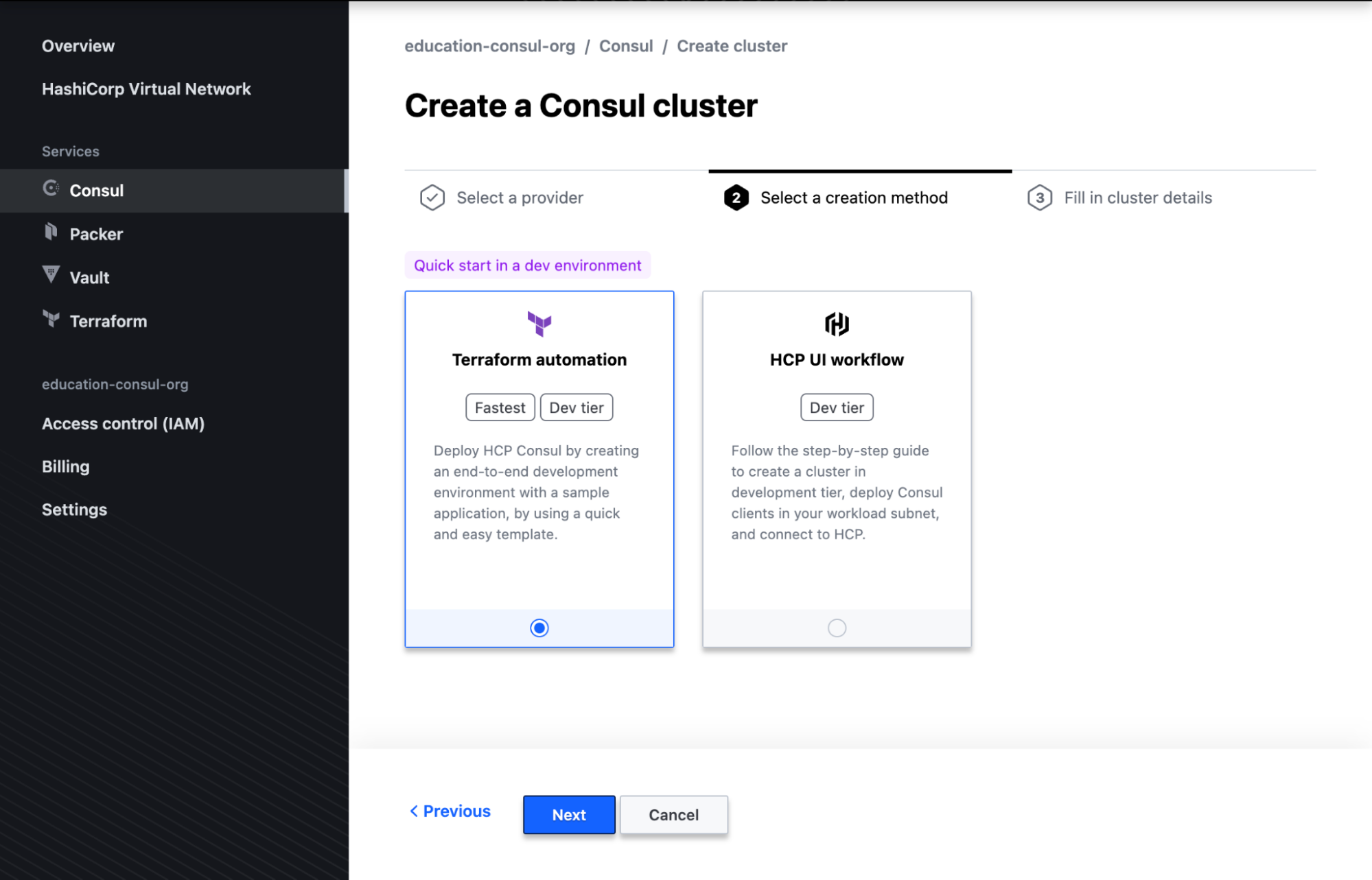 Deploy Hcp Consul With Vm Using Terraform Consul Hashicorp Developer
