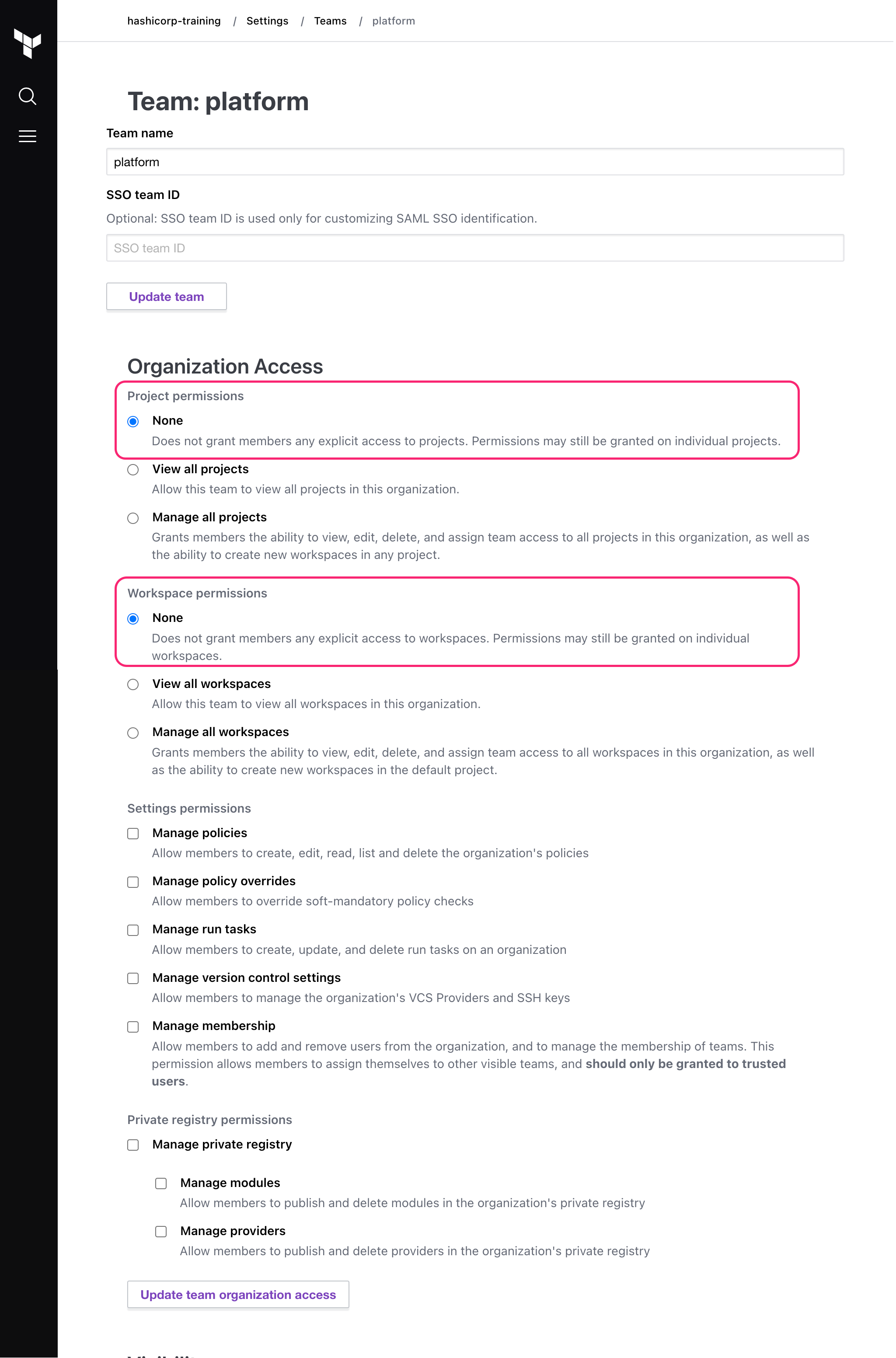 Organize Workspaces With Projects Terraform Hashicorp Developer