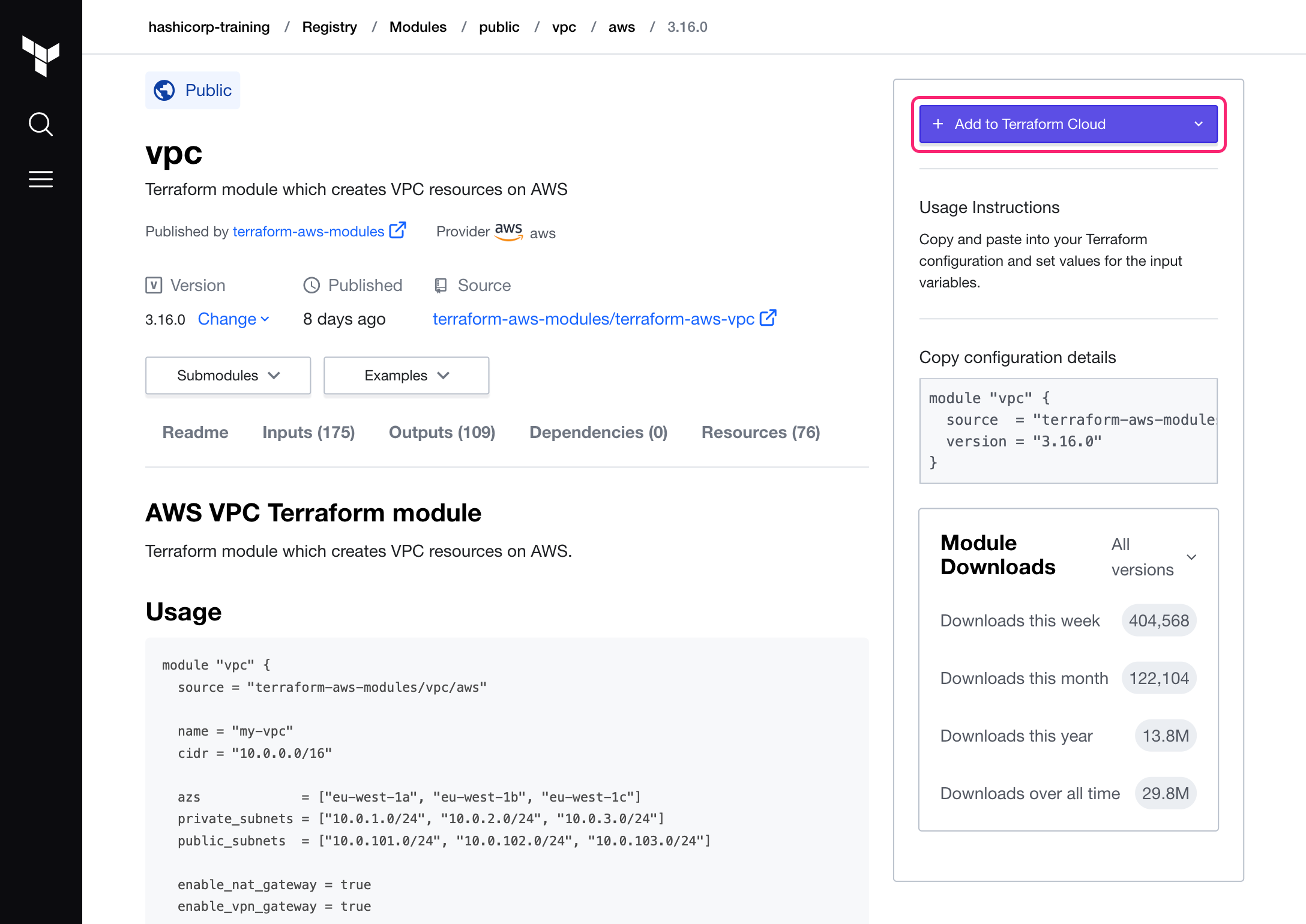 Add Public Providers and Modules to your Private Registry | Terraform | HashiCorp Developer