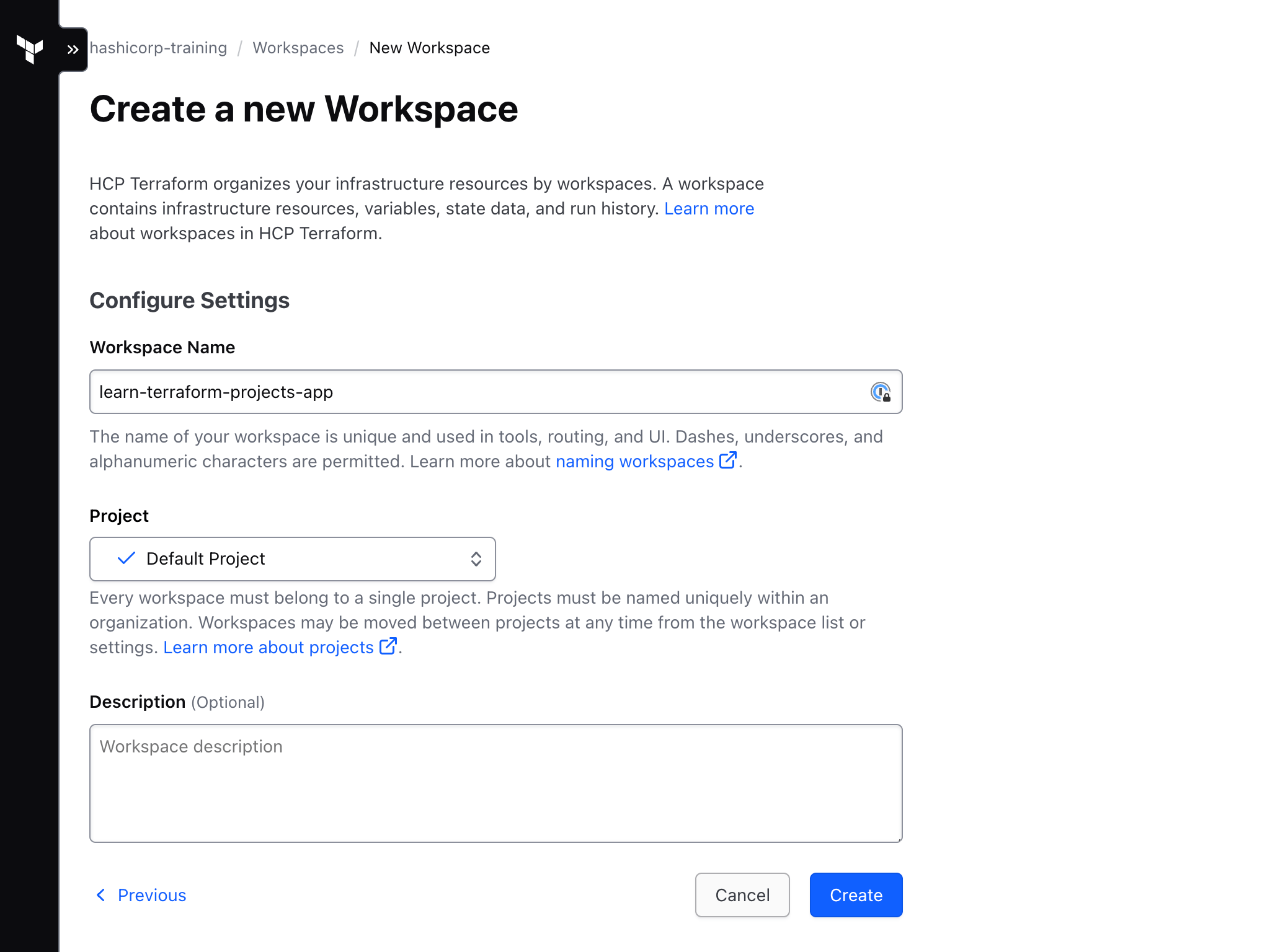 Organize Workspaces With Projects Terraform Hashicorp Developer