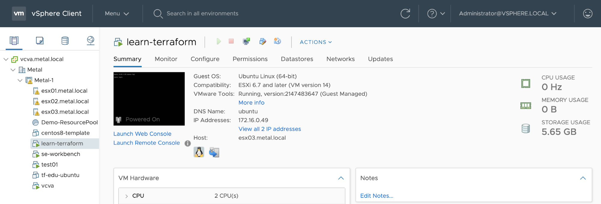 Manage Vms And Snapshots On Vsphere Terraform Hashicorp Developer 