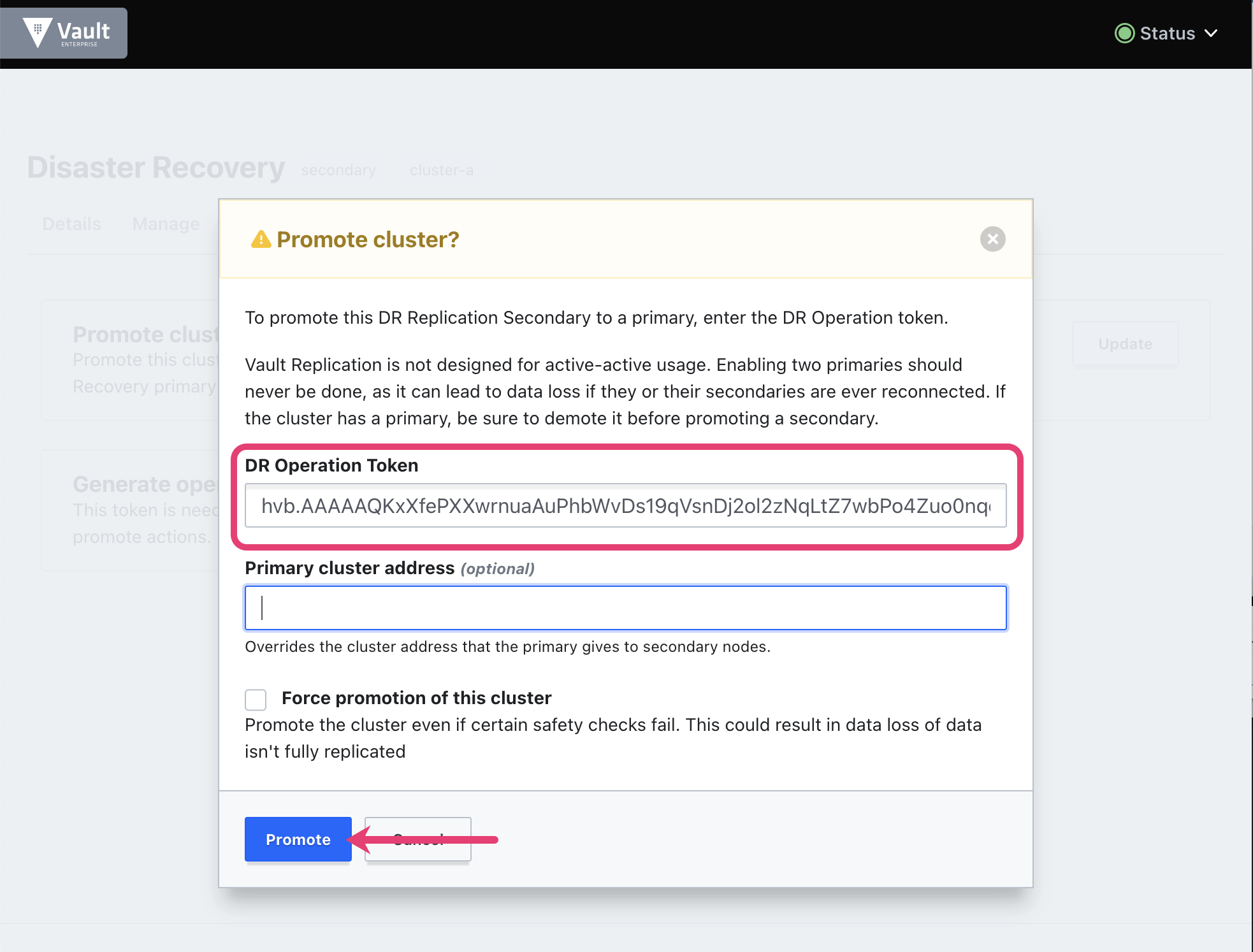 Disaster Recovery Replication Failover and Failback | Vault | HashiCorp Developer