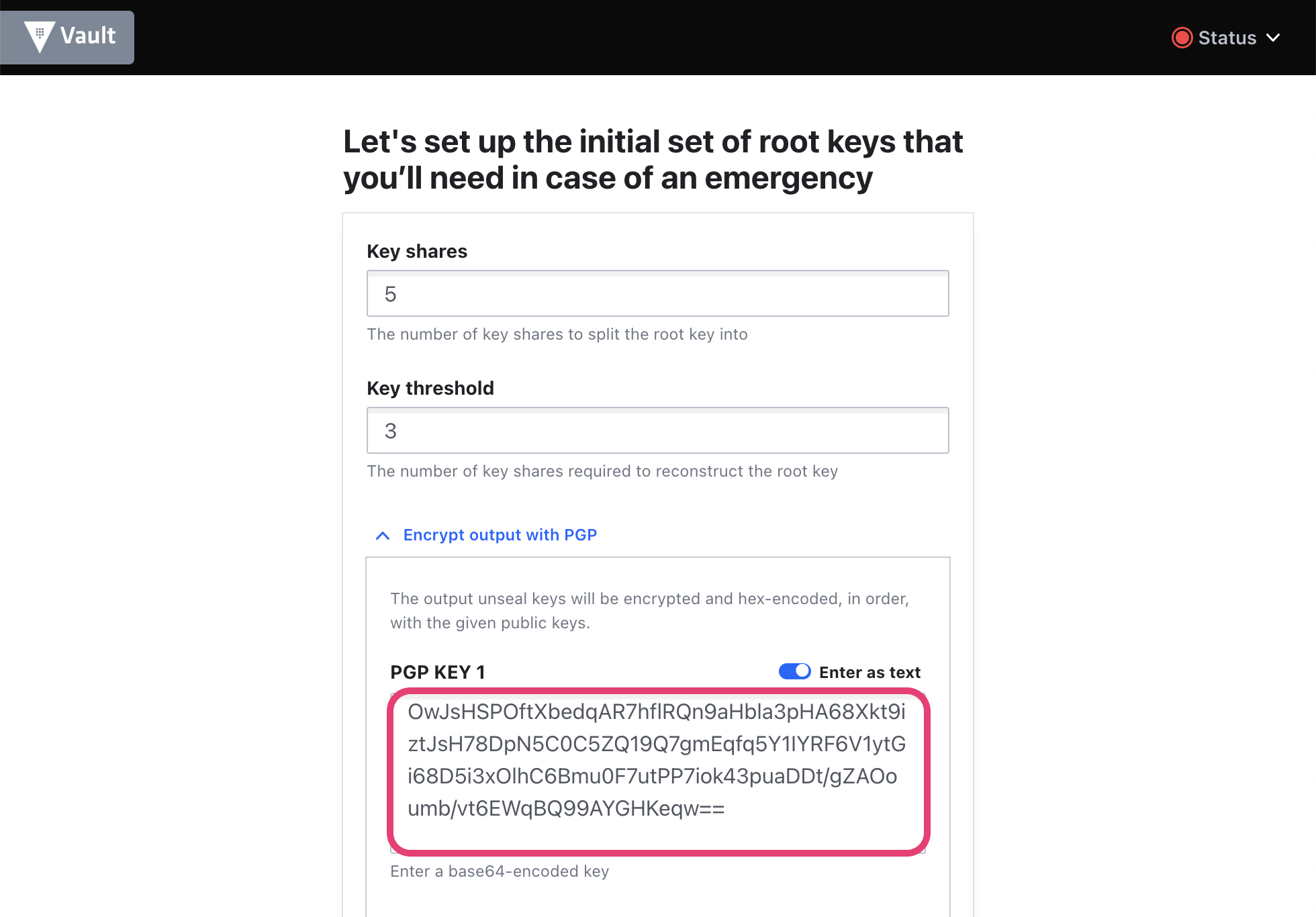 Pgp Encrypted Key Shares Vault Hashicorp Developer