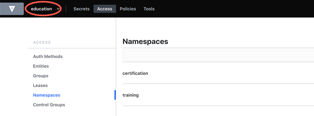 Secure Multi-Tenancy with Namespaces | Vault | HashiCorp Developer