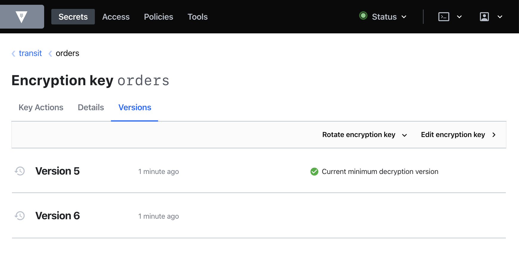 Encryption as a Service: transit secrets engine | Vault | HashiCorp Developer