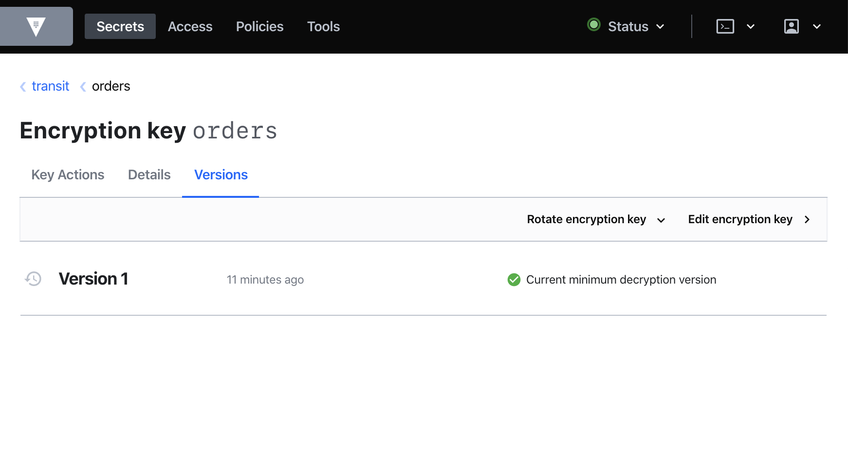 Encryption as a Service: transit secrets engine | Vault | HashiCorp Developer