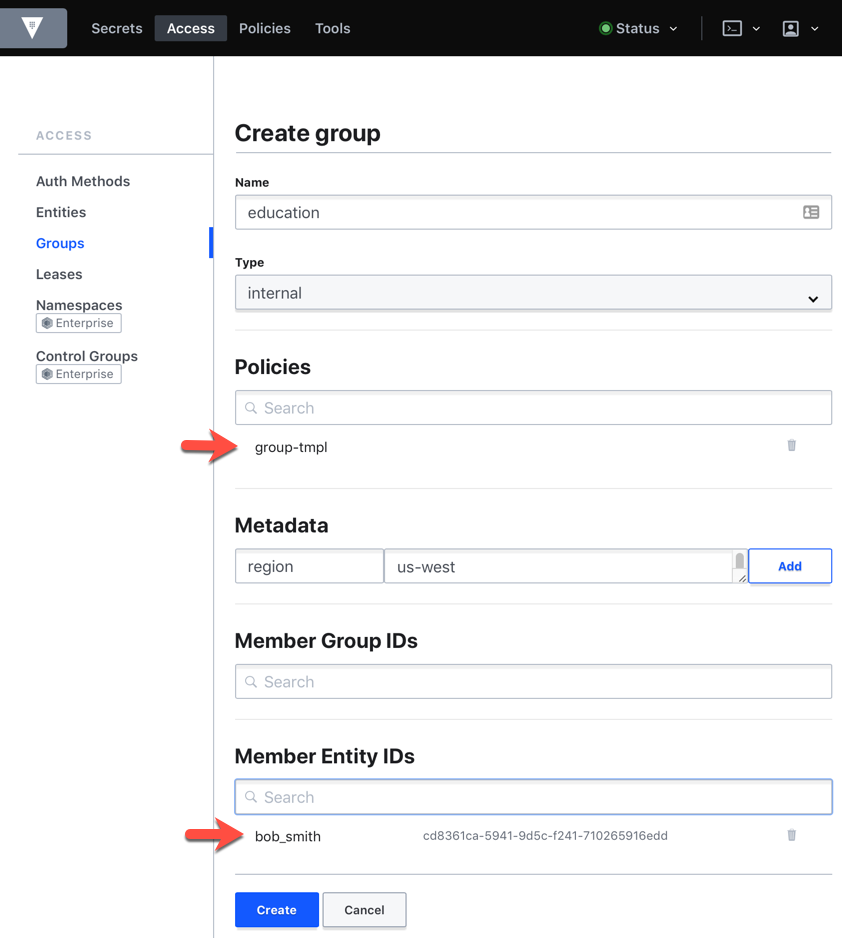 ACL Policy Path Templating | Vault | HashiCorp Developer